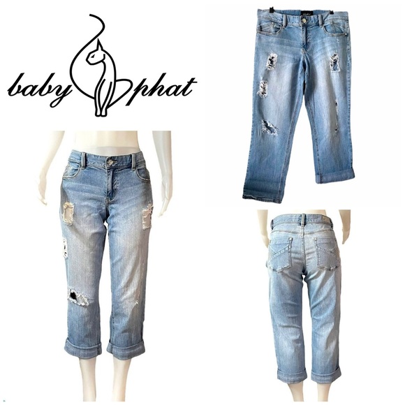Baby Phat | Pants & Jumpsuits | Vintage Baby Phat Boyfriend Distressed ...